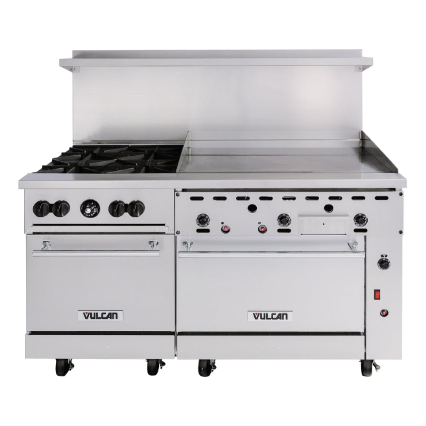 Vulcan 60SS-4B36G Endurance 60" Gas 4-Burner Range with 36" Griddle and ...